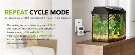 Bn Link Digital Infinite Repeat Cycle Timer For Electrical Outlets Indoor 24 Hour Programmable