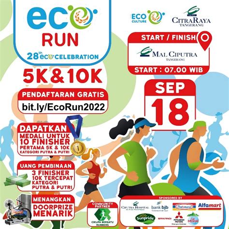 Sambut HUT Ke 28 CitraRaya Gelar EcoRun Dan Libatkan Ribuan Pelari