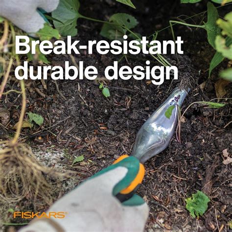 Fiskars 3 In 1 Garden Tool Set Includes Trowel Transplanter And