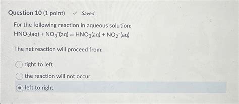 Solved Question Point Savedfor The Following Chegg