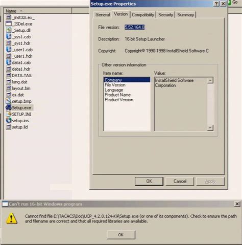 Unable To Setup Acs Ucp Ver41 In Windows 2003 Server Standard Cisco