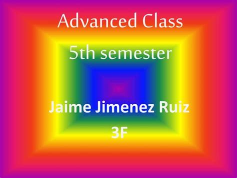 Advanced Class Pptx
