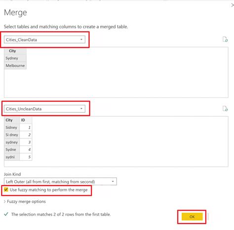 Understanding Fuzzy Matching In ONE GO Power BI Training Australia