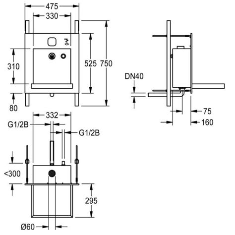 kwc dvs all in one unit — flush fittings