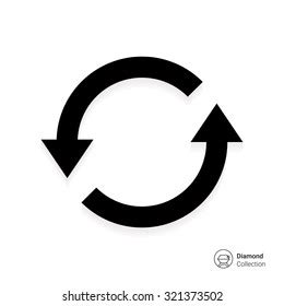 Icon Reload Sign Arrow Circle Pictogram Stock Vector Royalty Free Shutterstock