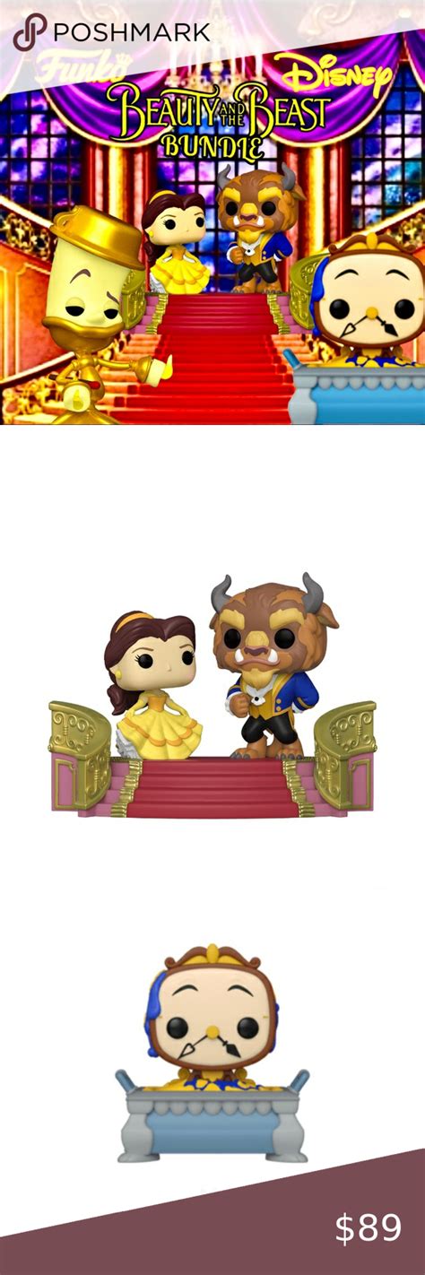 Funko Pop Moments Beauty And The Beast Formal 1141 Bundle Incl