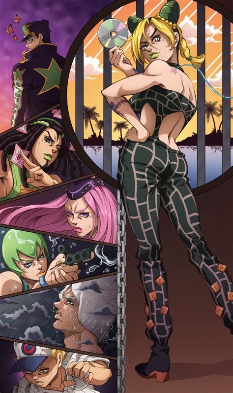 Kujo Jotaro Kujo Jolyne Narciso Anasui Foo Fighters Ermes Costello
