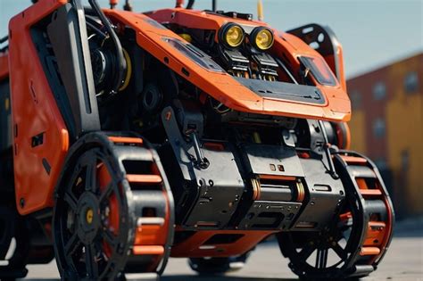 Advanced Autonomous Firefighting Robot Premium Ai Generated Image Advanced Autonomous Firefighting Robot Premium Ai Generated Image