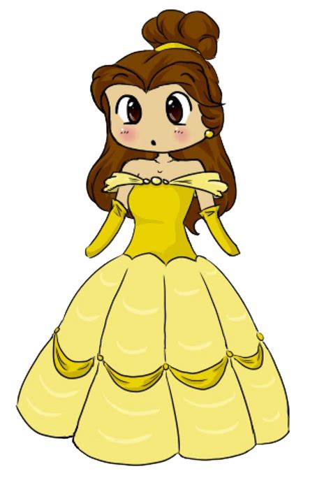 Belle Chibi By Puccanoodles2009 On Deviantart
