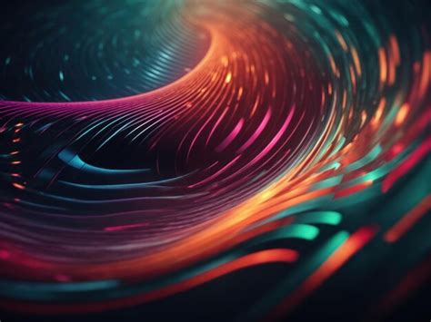 Premium Ai Image Spiral Sound Wave Rhythm Line Dynamic Abstract