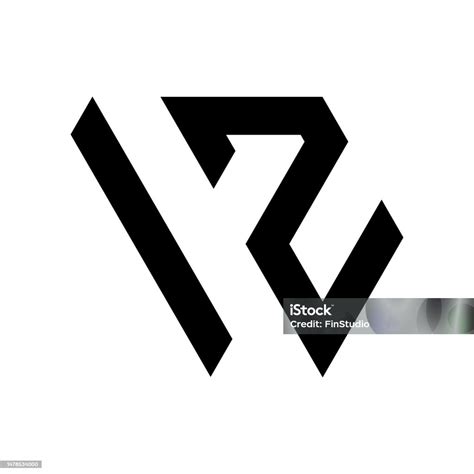 전문적인 혁신적인 이니셜 Zw 로고 및 Wz 로고 레터 Zw Wz 미니멀하고 우아한 모노그램 프리미엄 비즈니스 예술적 알파벳