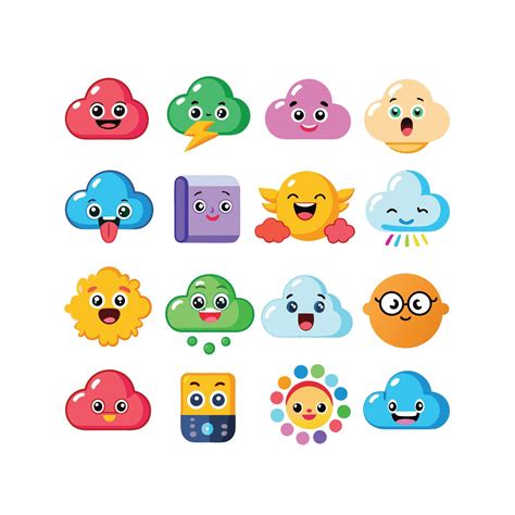 Cloud And Cloud Storage Icon Set Concept 47205445 Vector Art At Vecteezy