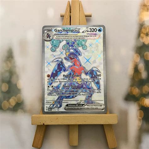 Thẻ Hình Pokemon Garchomp Ex 219182 Lá Bài Lẻ Full Art Secret Rare