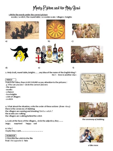 Monty Python And The Holy Grail The Witch Pdf
