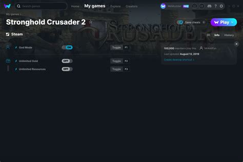 Stronghold Crusader 2 Cheats And Trainers For Pc Wemod