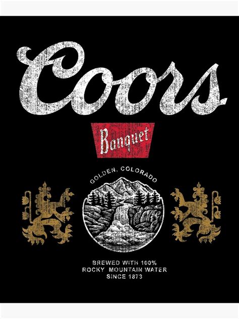 Coors Golden Rodeo Origin Coors Golden Colorado Banquet Beer Label