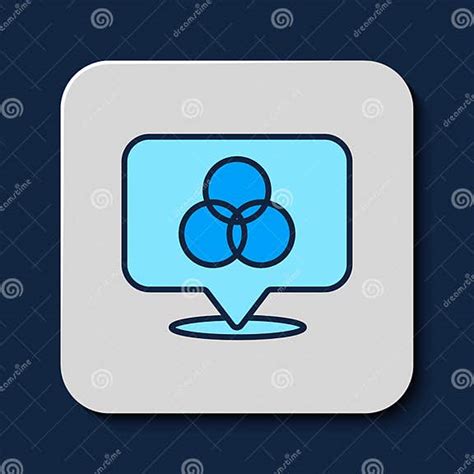 Icono De Mezcla De Colores Rgb Y Cmyk De Contorno Relleno Aislado En
