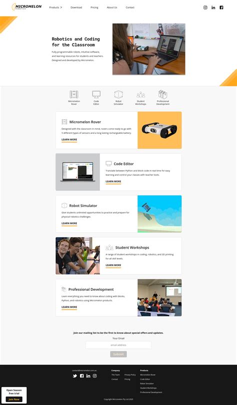 Micromelon Robotics Startup Galaxy