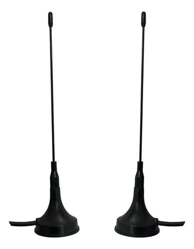 Pack X 2 Antena Hd Tv Digital Abierta Tvd Coaxial Con Iman Cuotas Sin