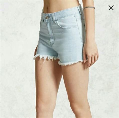 Forever 21 Shorts Nwt Frayed High Waisted Denim Shorts Poshmark