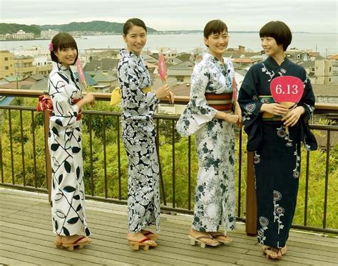 海街四姉妹浴衣 広瀬すず 長澤まさみ 綾瀬はるか 夏帆 様式 浴衣 夏帆