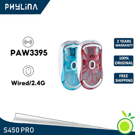 Phylina S450 Pro 4k Wireless Dual Mode Lightweight Gaming Mouse Shopee Philippines