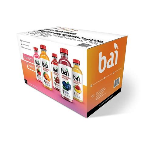 Bai Antioxidant Infusion Variety Pack 18 Fl Oz 15 Count