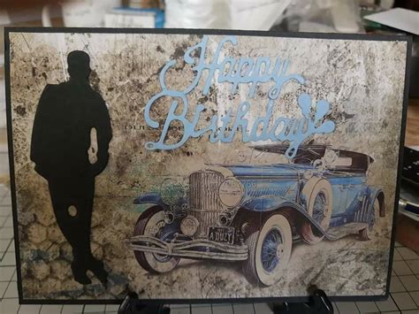 Ръчно изработени 3d картички за РД на мъж Картичка плик албум Ръчно