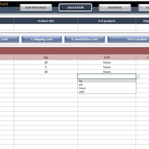 Product Pricing Excel Template Product Pricing Strategy Profit Tracker Cost Calculator