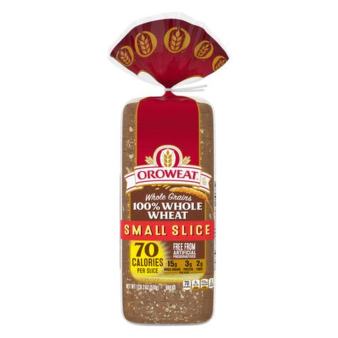 Oroweat Small Slice 100 Whole Wheat Bread Foodland