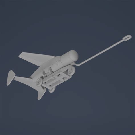 3d Printable Asm N 2 Bat Radar Guided Glide Bomb 172 By Zsombor Berces