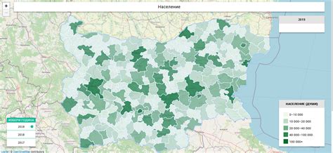 Карти Население и естествен прираст през 2019 г Институт за пазарна