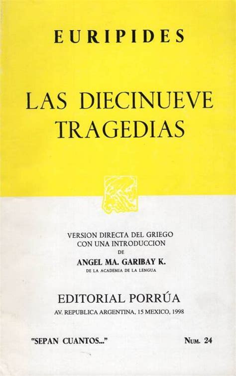 Eurípides Las diecinueve tragedias