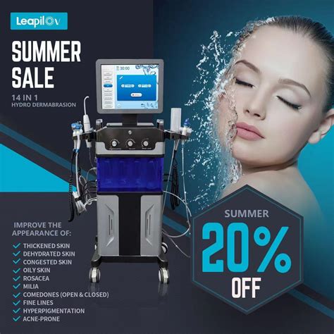 Oxygen Facial RF Vacuum Cavitation Skin Hydra Dermabrasion Machine