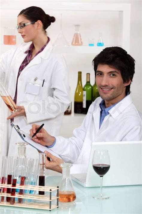 Scientists Conducting Experiments Colourbox