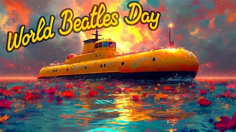 La Journée Mondiale Des Beatles Et Le Sous marin Jaune Photo Premium