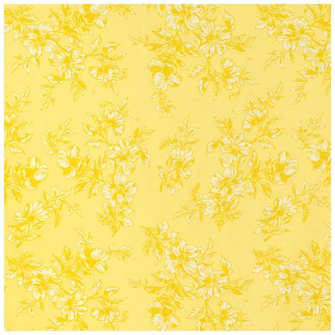 Yellow Chinoiserie Floral Cotton Calico Fabric Hobby Lobby 2397784
