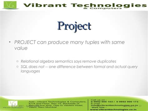 Sql Introduction To Sql Set Operations Ppt Databases Computer Sql Introduction To Sql Set Operations Ppt Databases Computer
