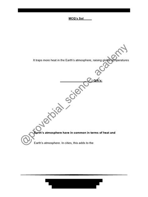 Physics 10 Unit 10 Nbf Notes Pdf Greenhouse Effect Atmosphere Of Earth