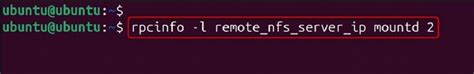 rpcinfo command in linux