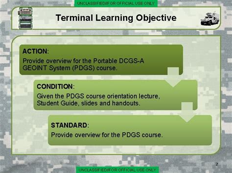 Unclassifiedfor Official Use Only Portable Dcgsa Geoint System