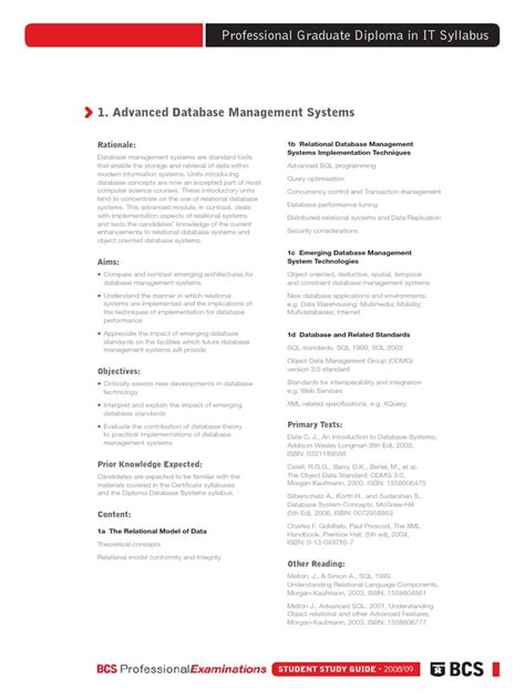 Advanced Database Management Systems Pdf Relational Database