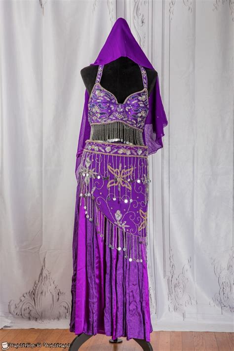 Purple Belly Dancer Beaded Gem