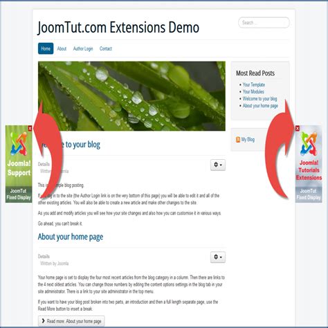 JT Fixed Display Display Close Button On Images Or Modules JoomTut