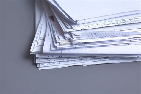 File Stack File Folder With White Background Stock Photo Image Of