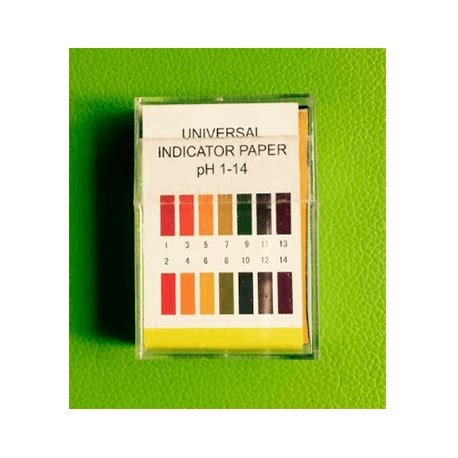 Papel Indicador Universal De Ph 200 Tiras Caja Plastica COTECNO