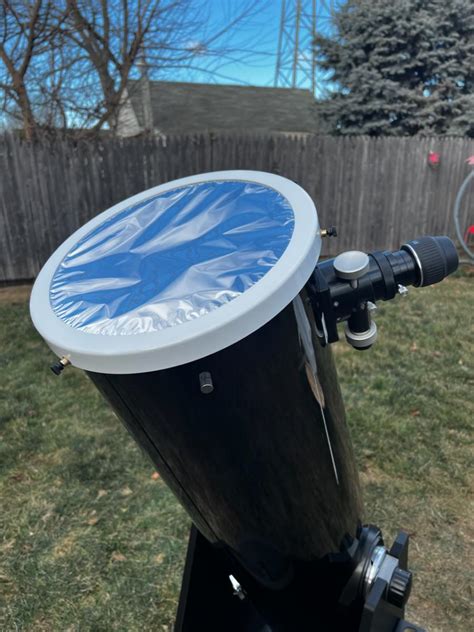 Solar Filter For A Celestron 10 Dobsonian Atm Optics And Diy Forum