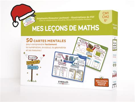 Carte mentale Mathématique Coffret cycle 3 CM1 CM2 6e