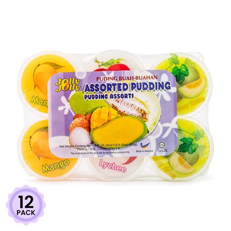 Get Jolly Assorted Fruit Pudding 600 G12 Pack Delivered Weee Asian
