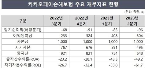 출범 1년 카카오페이손보 적자 늪 탈출 언제 딜사이트